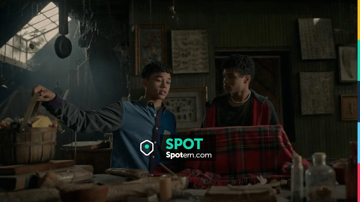 Beams Plus Color Block Corduroy Shirt worn by Simon (Noah Cottrell) as ...