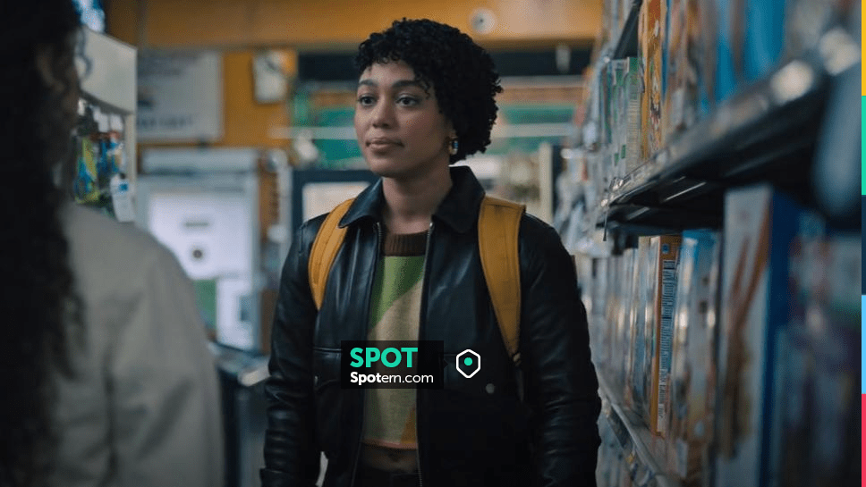 Rag & Bone Icons Leather Jack­et worn by Mallory Grace (Mychala Faith ...