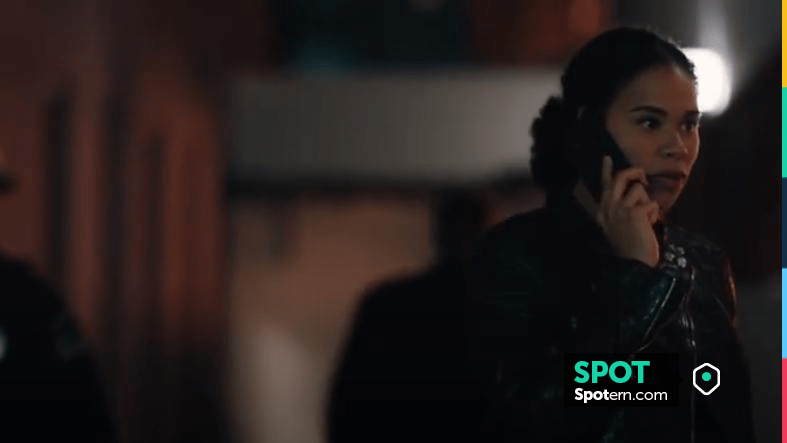 Lauren Ralph Lauren Leather Jack­et worn by Special Agent Sheryll ...