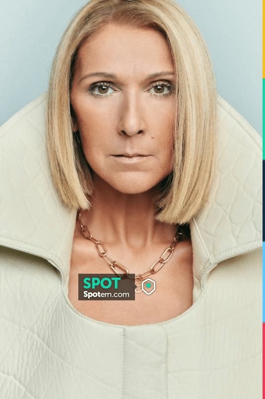 Collier Chopard Les Chaines en or rose 18 carats porté par Céline Dion ...