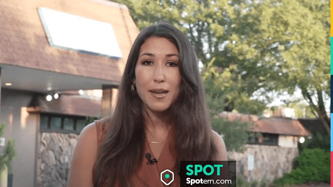 Toccin Trench Wrap Dress In Brown worn by Marissa Parra as seen in ...