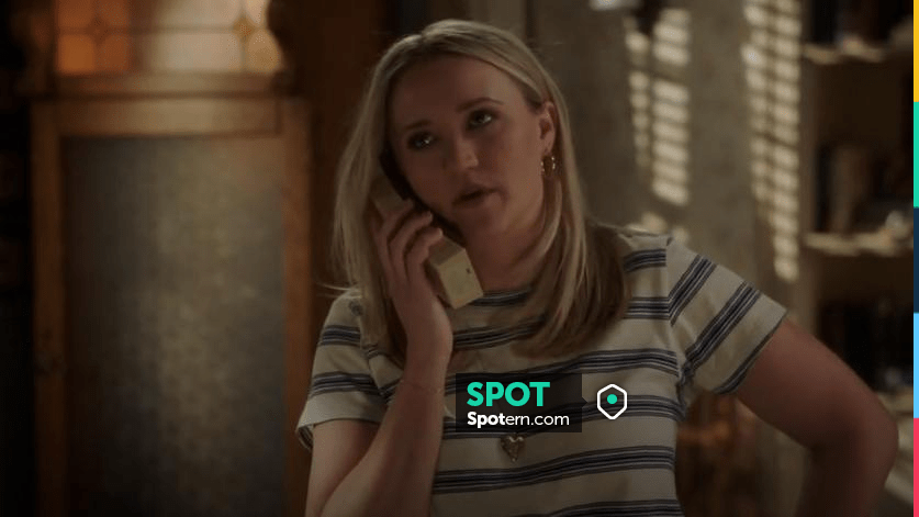 Rag & Bone The Slub Cotton Striped Tee usado por Mandy McAllister ...