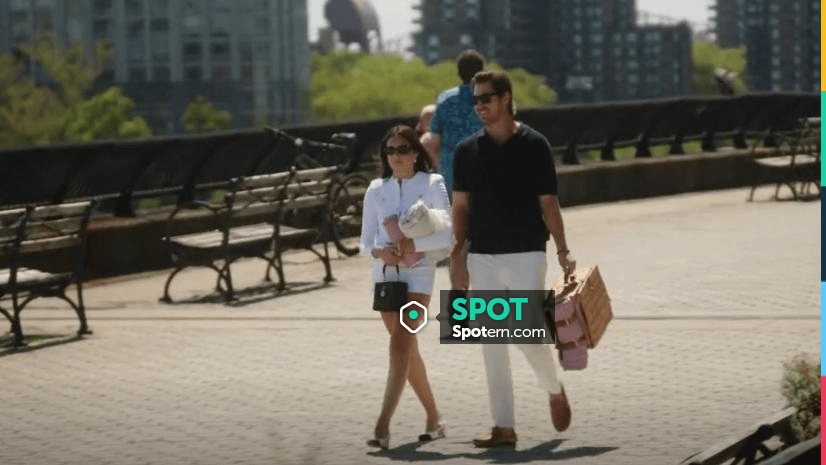 Zara Rat­tan Bas­ket worn by Paige DeSorbo as seen in Summer House ...