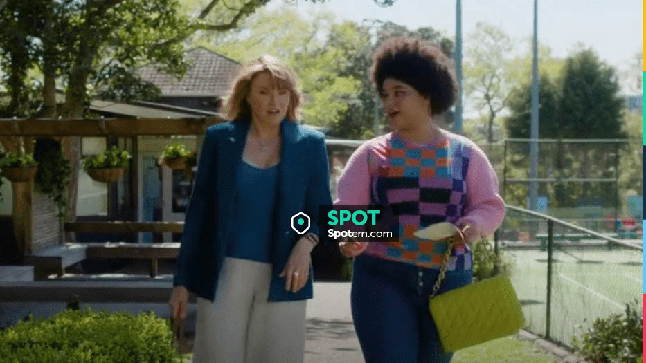 Zara Blue Blaz­er worn by Alexa Crowe (Lucy Lawless) as seen in My Life ...