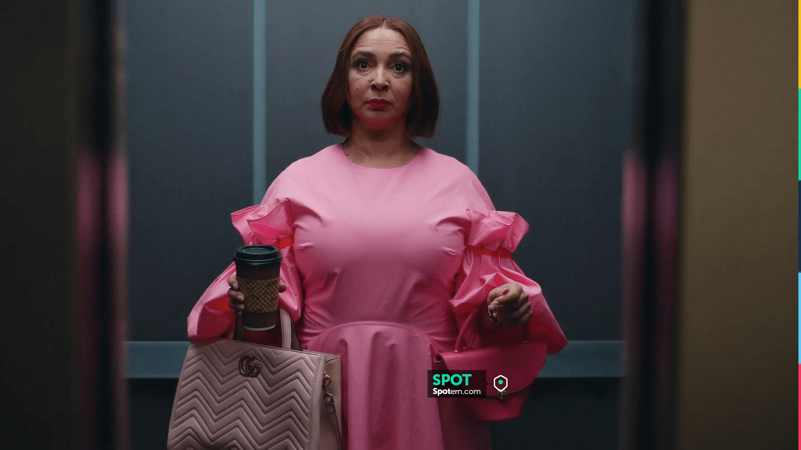 Mam Pink Flap Bag worn by Molly Novak (Maya Rudolph) as seen in Loot ...