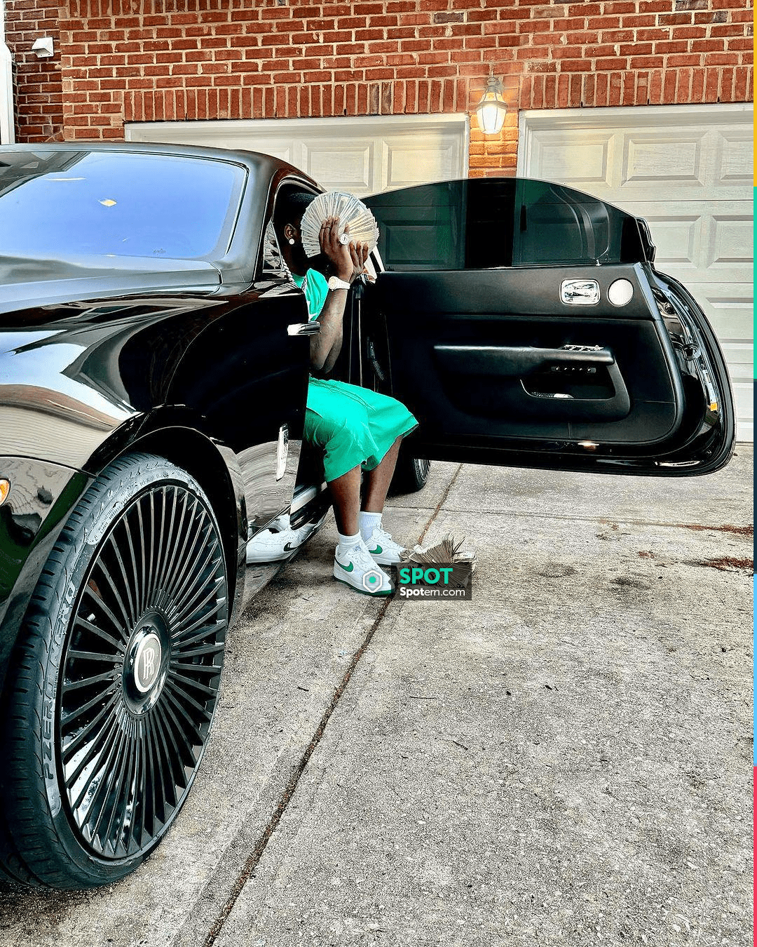 Nike Air Force 1 Low White Malachite Green worn by Big Boogie on the ...