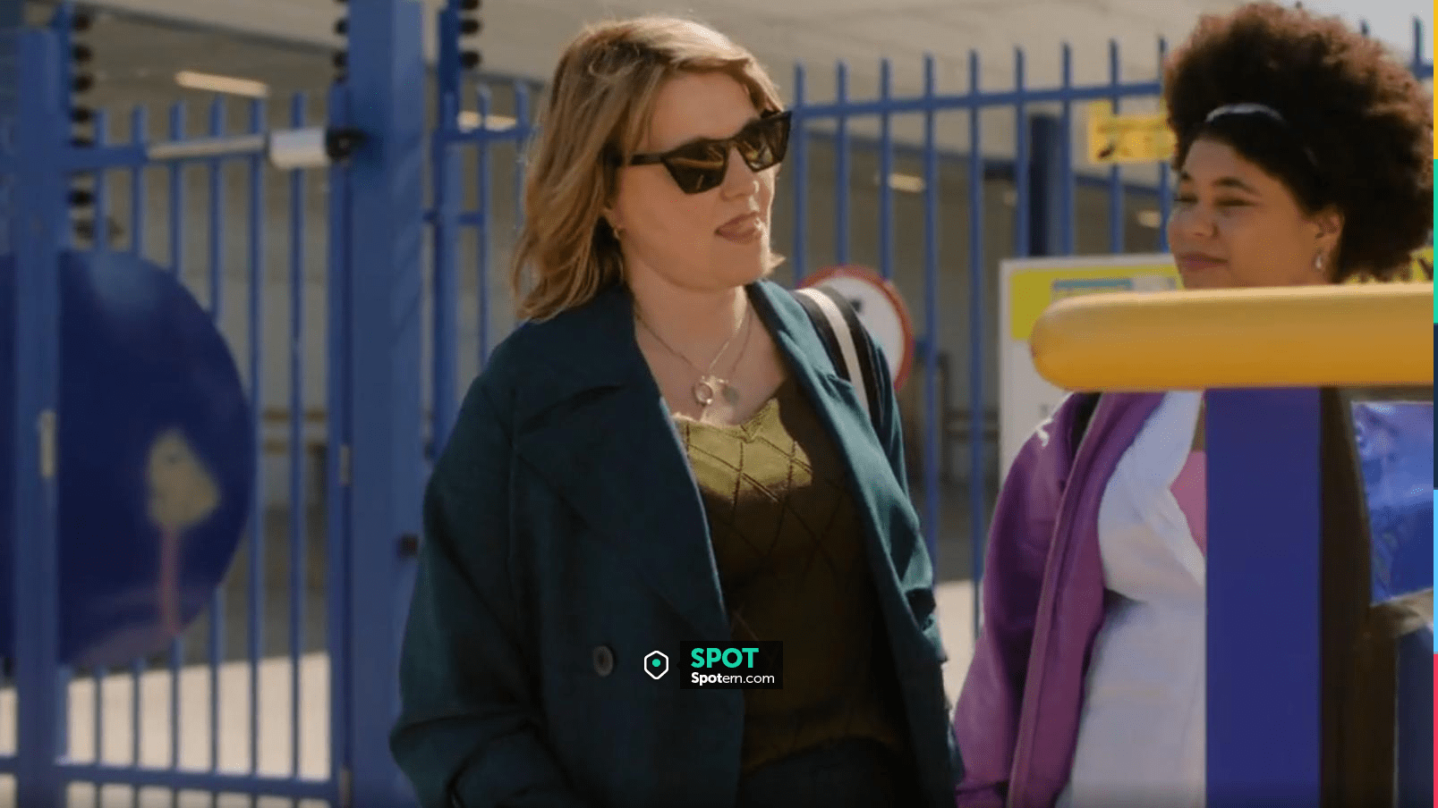 Kate Sylvester Lucie trench worn by Alexa Crowe (Lucy Lawless) as seen ...