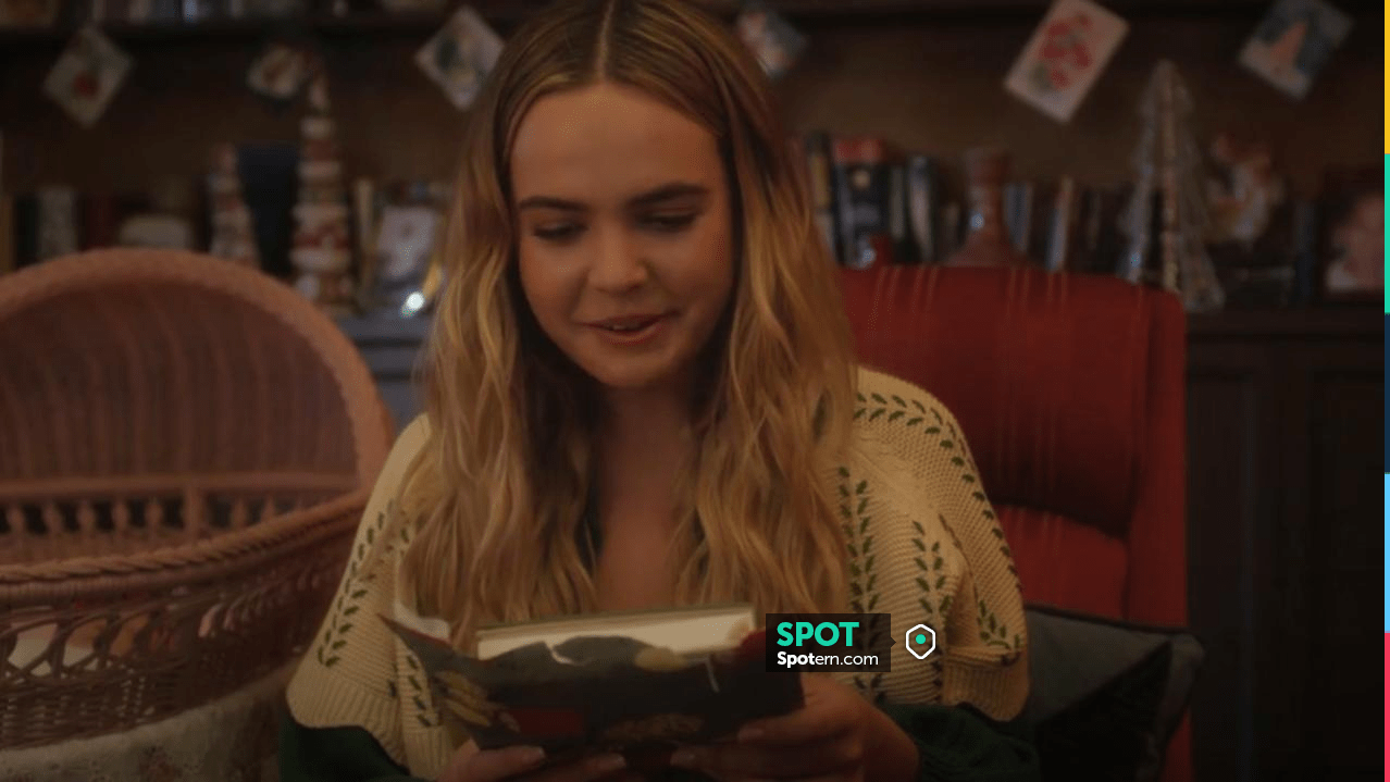 The Great. The Scallop Two Tone Embroidered Cotton Blend Cardigan worn ...