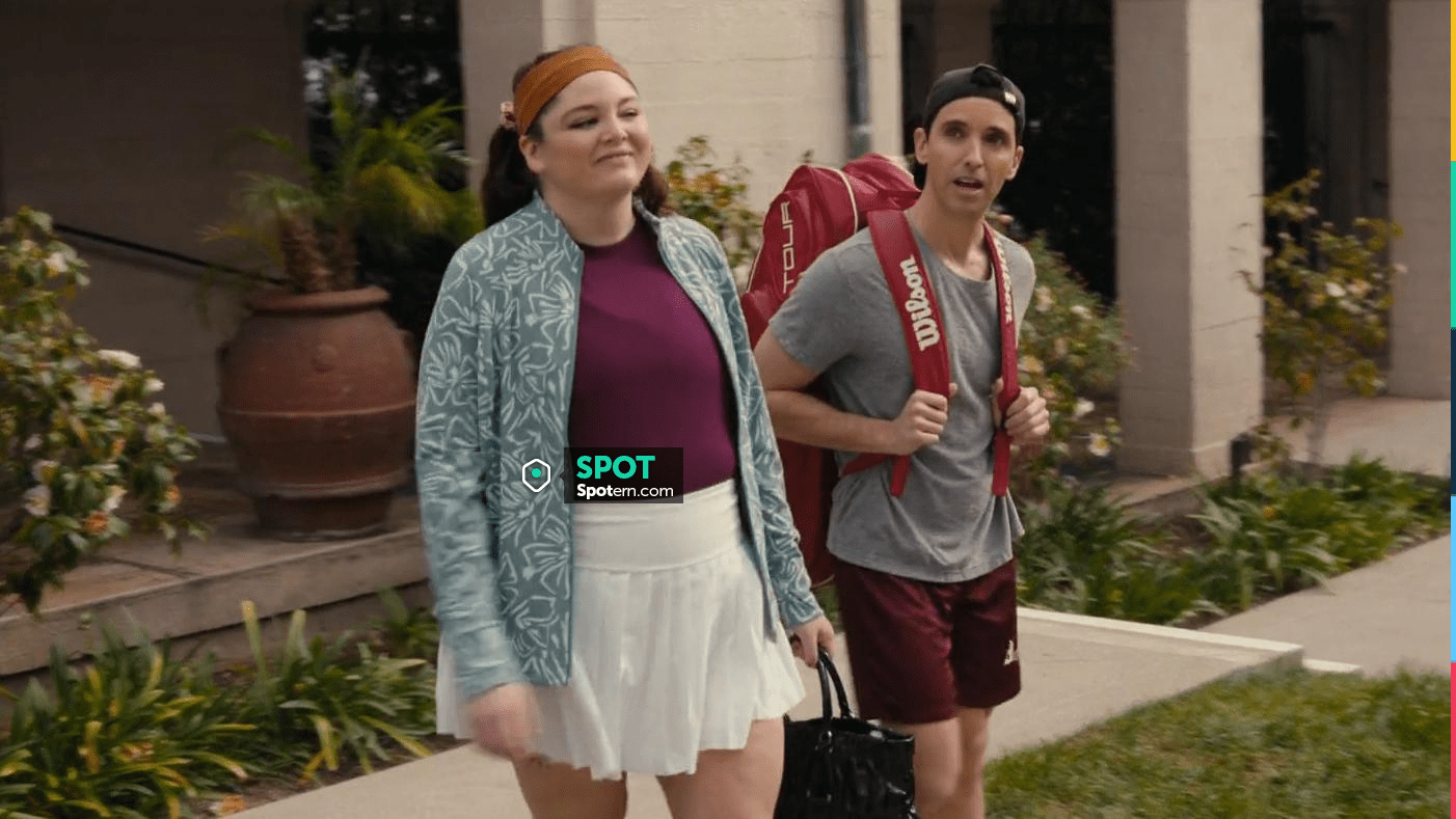 Athleta Salutation Floral Jacket worn by Kayla (Megan Stalter) as seen ...