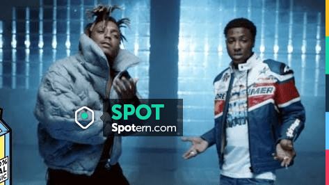 The Louis Vuitton grey puffer jacket worn by Juice Wrld in his Bandit ...