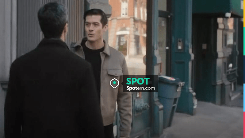 Zara Faux Suede Jack­et worn by Mark Salerno (Kellan Rhude) as seen in ...