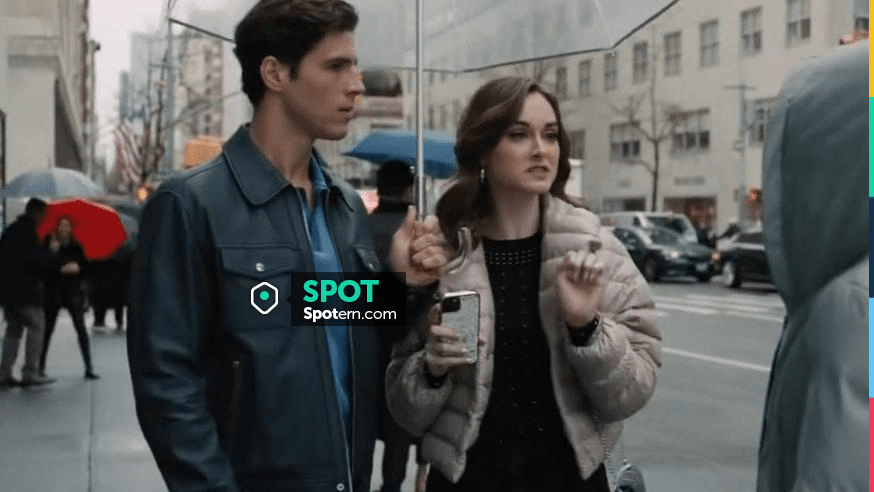 Veste en cuir entièrement zippée pour homme Boss portée par Todd Ritter ...