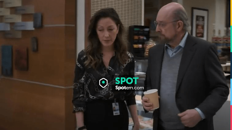 L'Agence Tyler Silk Blouse worn by Dr. Audrey Lim (Christina Chang) as ...