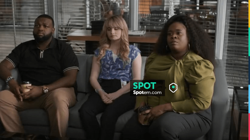 Eloquii Blouse drapée grande taille portée par le Dr Jordan Allen (Bria ...