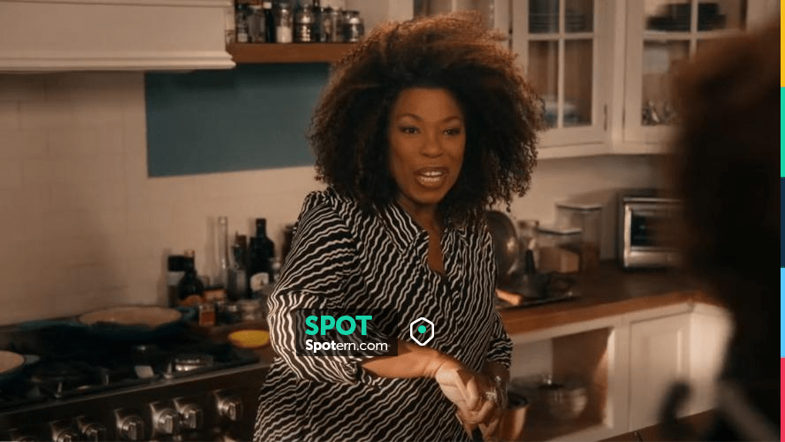 Whistles Diagonal Ripple Shirt worn by Viola 'Vi' Marsette (Lorraine ...