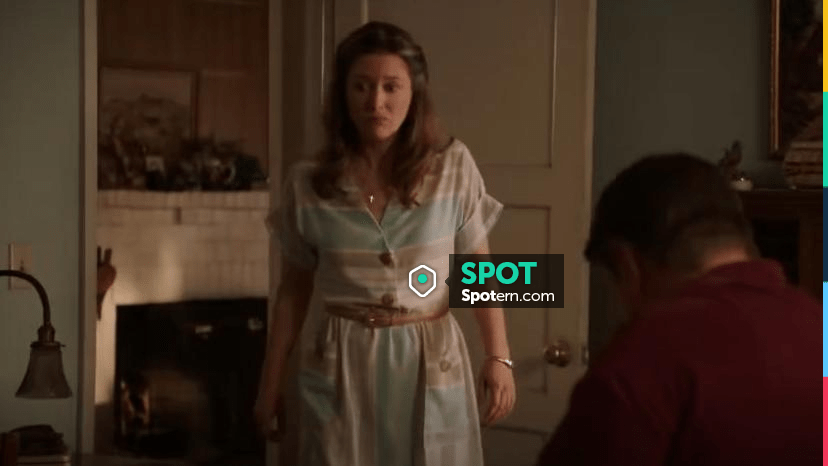 Sears Dolman Short Sleeve Striped Belted Dress Spring Summer 8 worn by ...