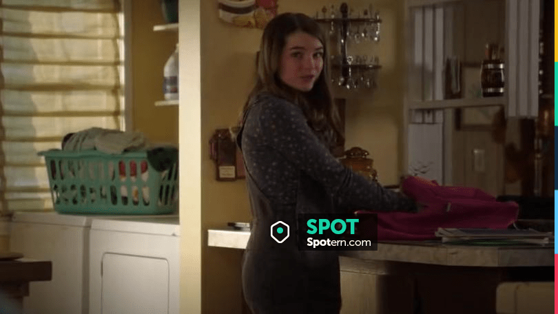 Free People We The Free Ziggy Shortalls worn by Missy Cooper (Raegan Revord) as seen in Young ...