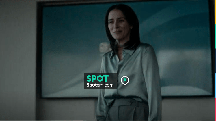 Mango 100% Silk Blouse worn by Emma Averill (Vicky McClure) as seen in ...