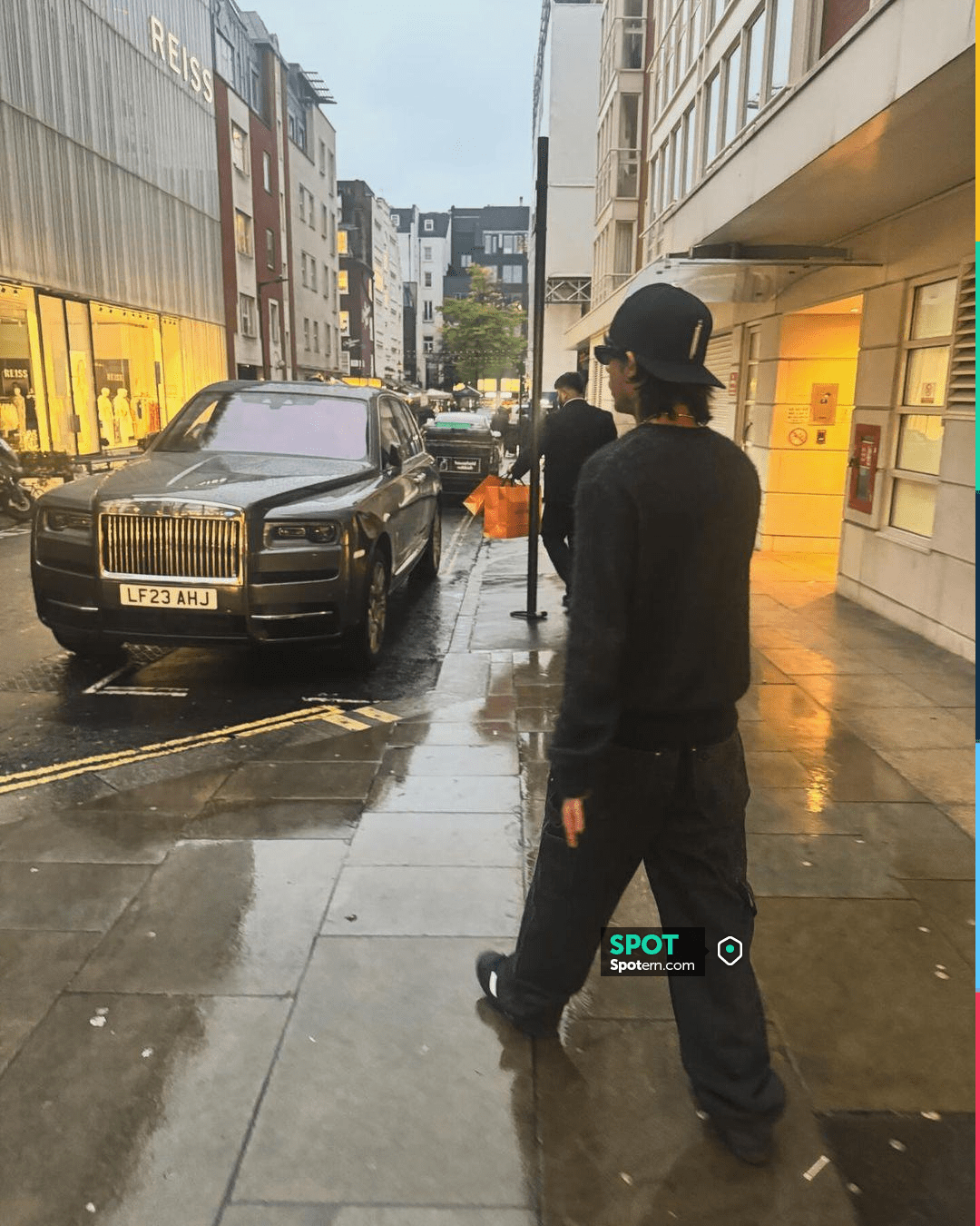 Louis Vuitton Black Faded Monogram Carpenter Jeans worn by Natanael Cano on the Instagram ...