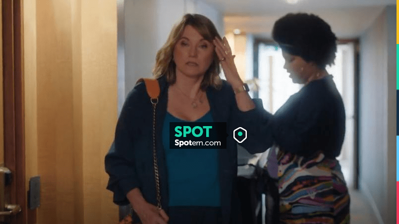 Kate Sylvester Lucie trench worn by Alexa Crowe (Lucy Lawless) as seen ...