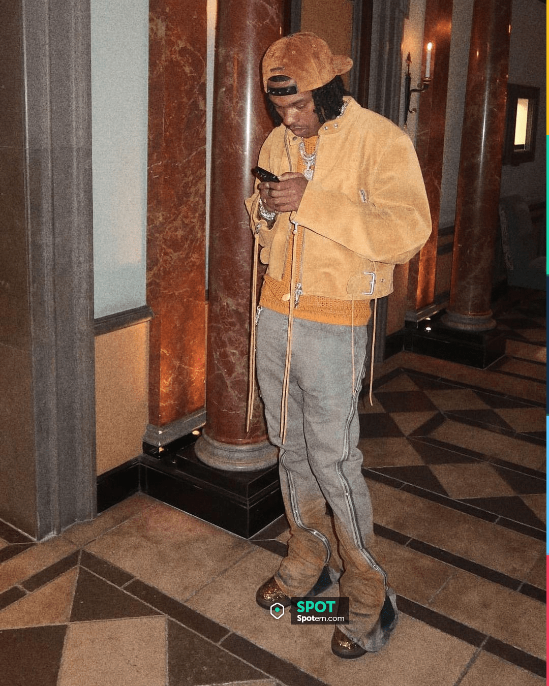Nike Air Force 1 Low X Louis Vuitton Metallic Gold worn by Lil Baby on ...