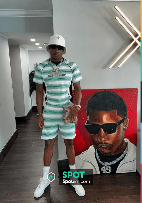 Casablanca White Casa Sport Socks worn by Rob49 on the Instagram ...