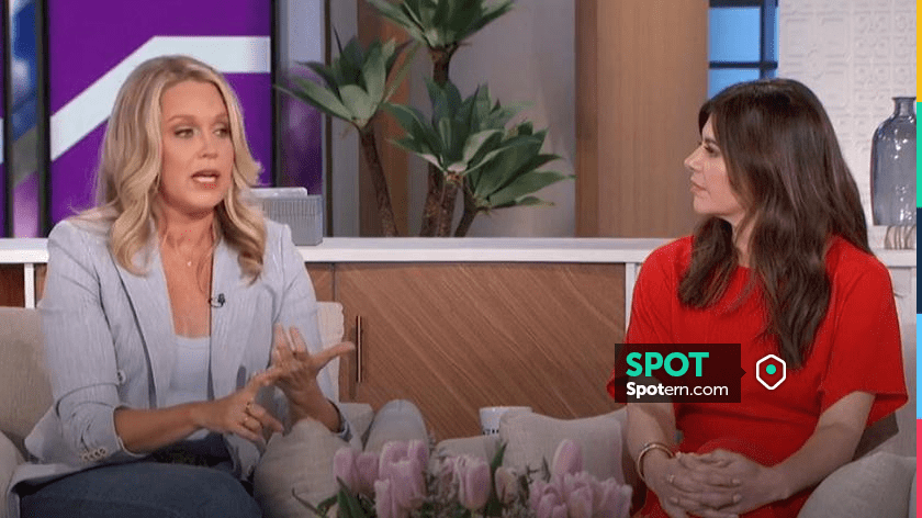 Victoria Beckham Pleated Cady Midi Dress worn by Casey Wilson as seen ...