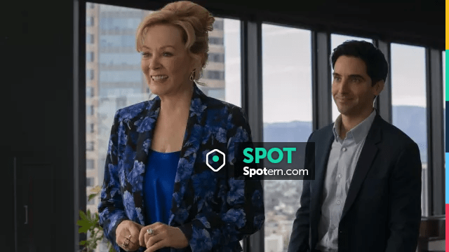 Deborah Vance's Wardrobe : Blue Floral Blazer by Alice and Olivia worn ...