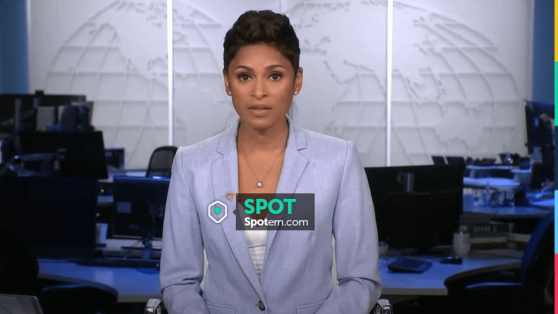 Ann Taylor The Notched One Button Blazer worn by Jericka Duncan as seen ...