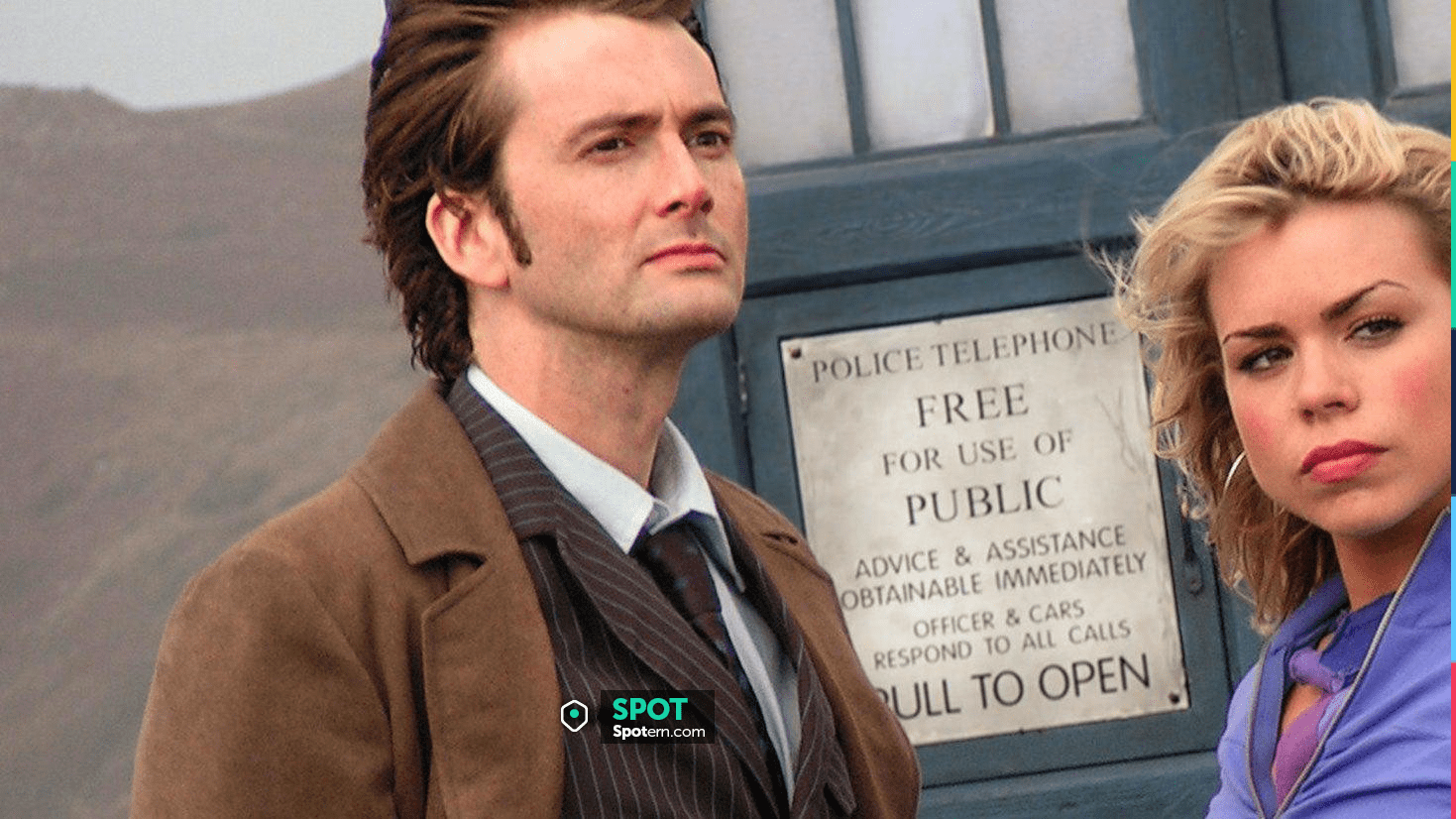 Doctor Who Wardrobe : David Tennant is wearing Wool Coat and striped ...