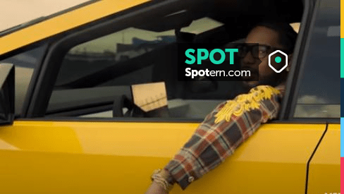 Chrome Hearts Black Square 'Splat' Glasses worn by Key Glock in Key ...