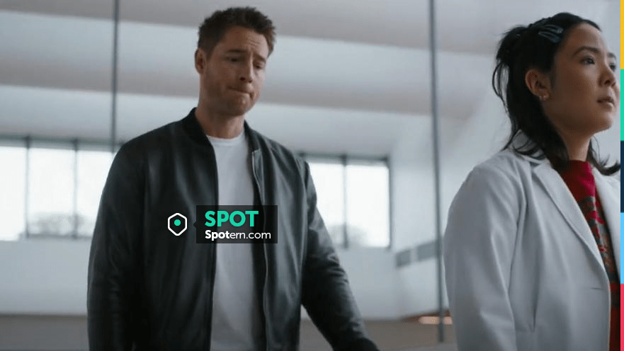 Zara Faux Leather Bomber Jacket worn by Colter Shaw (Justin Hartley) as ...