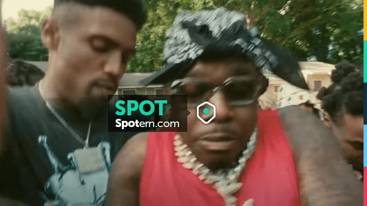Prada Grey Clear 'Symbole' Sunglasses (PR17WS) worn by DaBaby in Rich ...