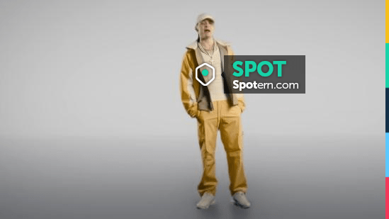 Nike x NOCTA L'Art Biege & Yellow Hooded Jacket worn by Peso Pluma in ...