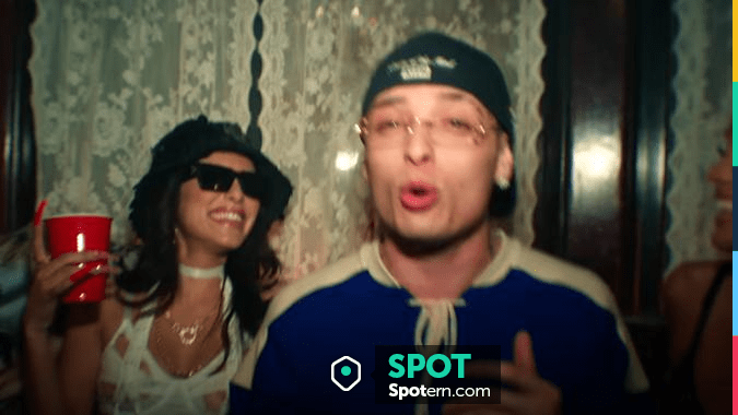 Nike x BODE Royal Blue Hockey Jersey Sweater worn by Peso Pluma in LA ...