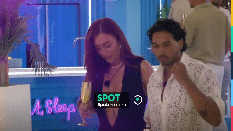 House of CB Larelle Black Plunge Maxi Dress worn by Patsy Field as seen ...