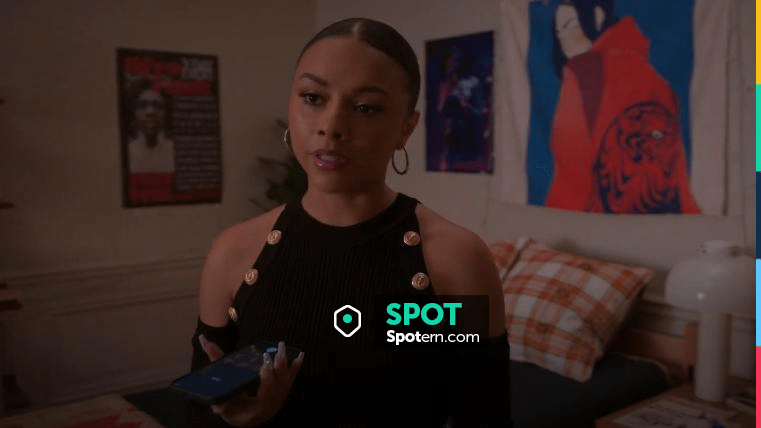 Balmain Cold Shoulder Midi Dress worn by Effie (Alix Lapri) as seen in ...