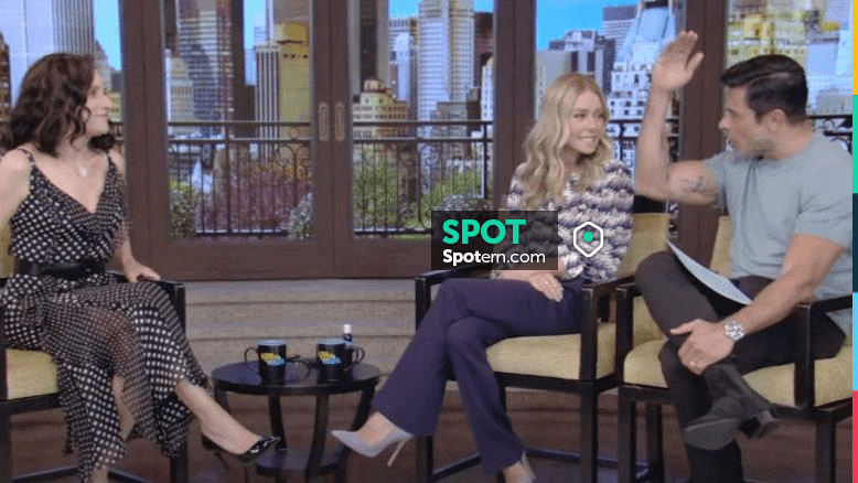 Maison Mayle Charlotte Blouse worn by Kelly Ripa as seen in LIVE with ...