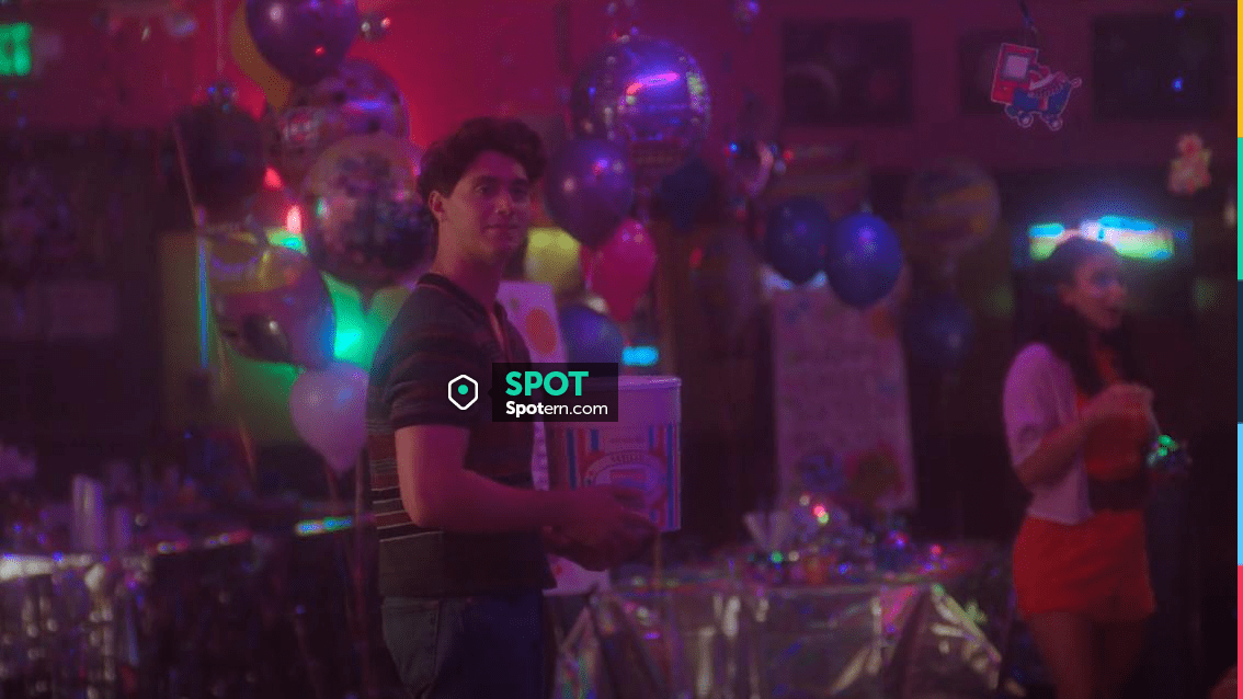 Scotch & Soda Structure Knitted Striped Polo worn by Johnny (Antonio ...