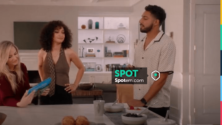 Rag & Bone Men's Avery Geo-Print Camp Shirt worn by Jordan Baker ...