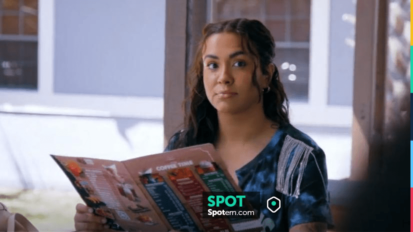 Ashleys Kloset Ice Me Out Shoulder Graphic Tee worn by Jade as seen in ...