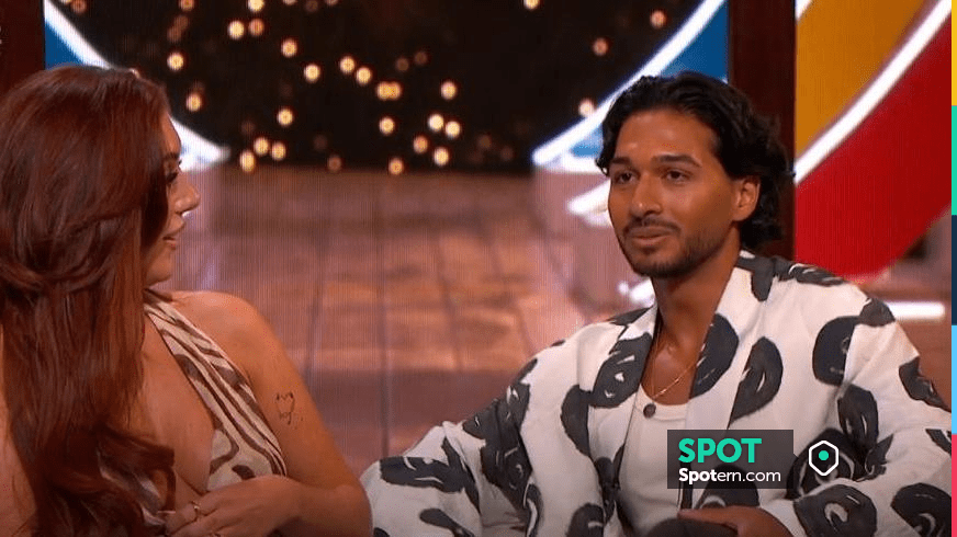 Zara Printad Shirt worn by Munveer Jabbal as seen in Love Island ...