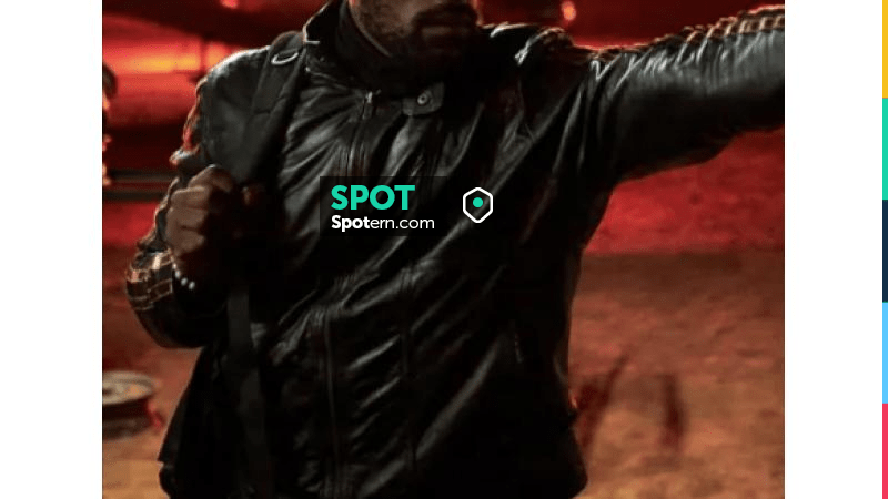 Heart of the Hunter Wardrobe: Black Leather Jacket worn by Zuko Khumalo ...