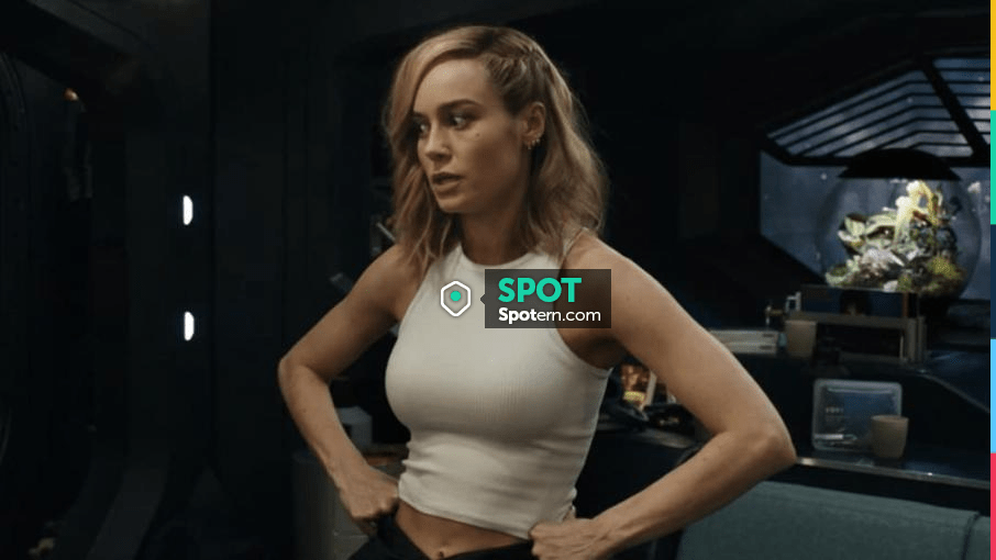The Marvels movie wardrobe: Brie Larson is wearing White Crop Top to ...