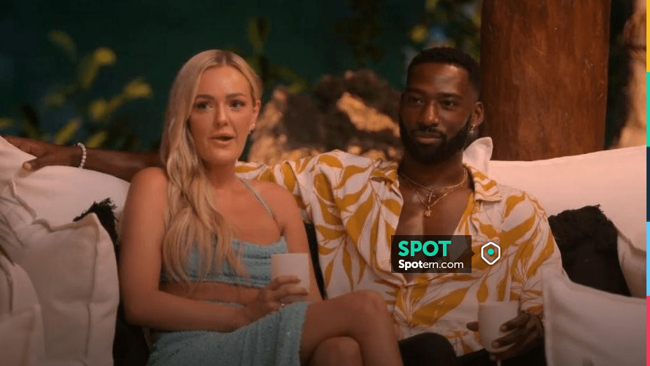 Fashion Nova Through The Weeds Short Sleeve Button Up worn by Kaz ...