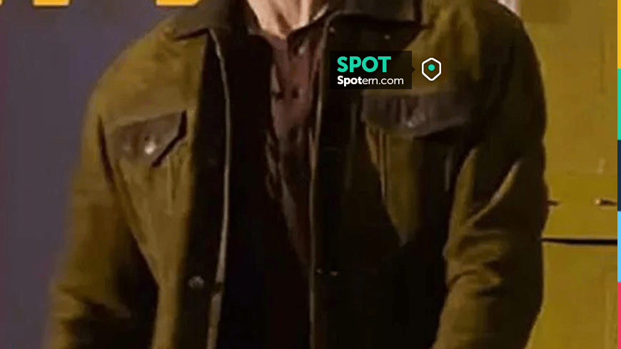 Hit Man Movie Wardrobe: Glen Powell wears Green Suede Jacket to play ...