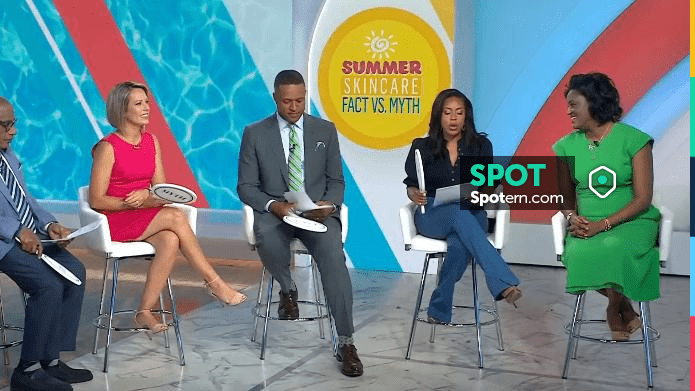 Hobbs London Meera Belted Midi Dress worn by Angela Lamb as seen in ...