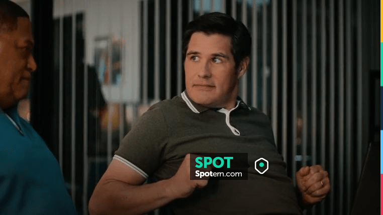 Michael Kors Greenwich cotton polo shirt worn by Seth Burton (Rich ...