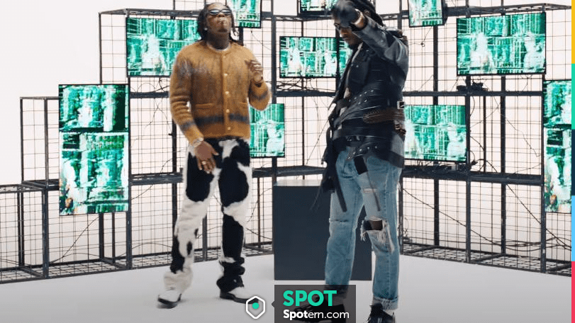 Maison Margiela White Leather Tabi Derby Shoes worn by Gunna in Offset ...