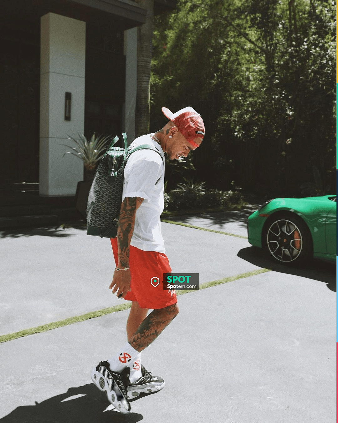 Chrome Hearts x Matty Boy Red Mesh Shorts worn by Ozuna on the ...